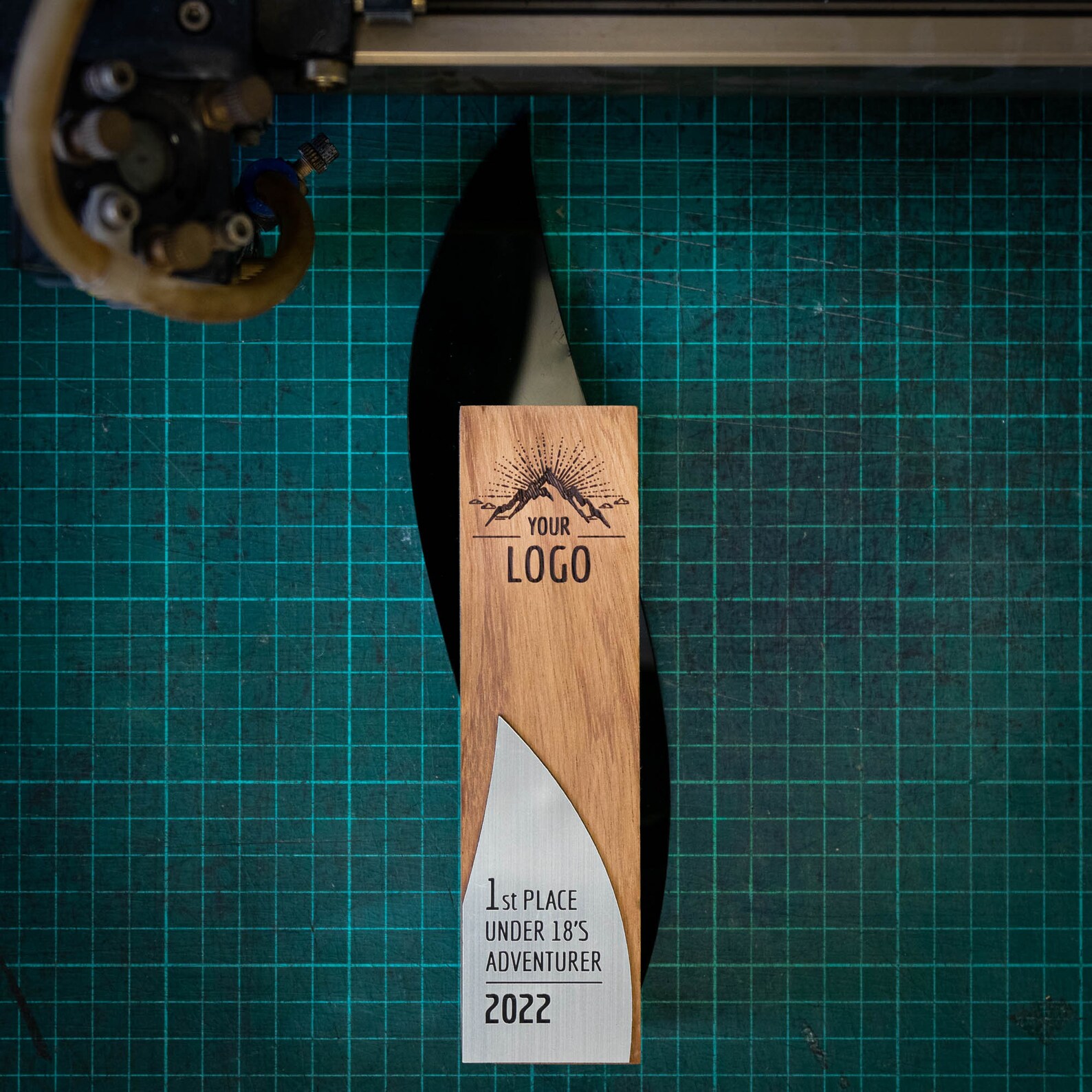 Personalised Wooden Trophy Flame Award Personalized Bespoke - Etsy