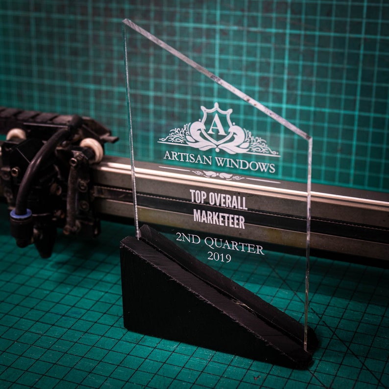 Personalised Trophy Slate Pinnacle Award Personalized Bespoke | Etsy