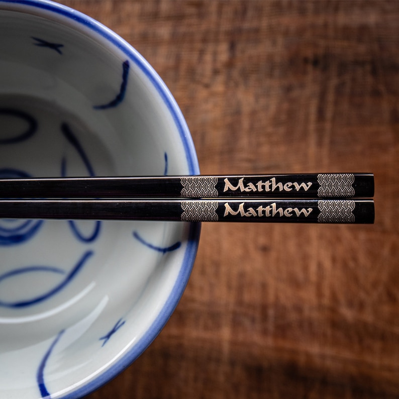 Personalised Japanese Metal Chopsticks Gift Wedding Chinese | Etsy