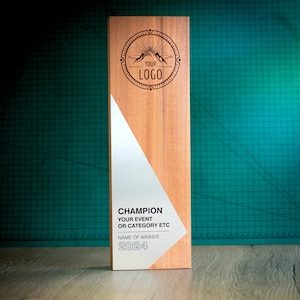 EPIC AWARD. Personalised Wooden Trophy Personalized Bespoke Design ...
