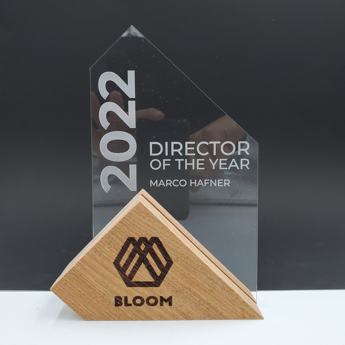 Personalised Wooden Eco Trophy Award MIZZEN Personalized - Etsy