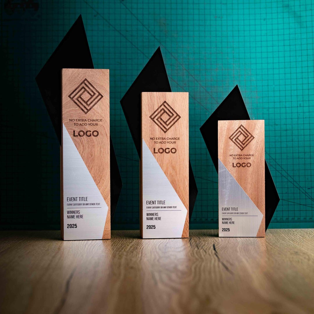 Personalised Wooden Trophy Kite Award Personalized Bespoke Design ...