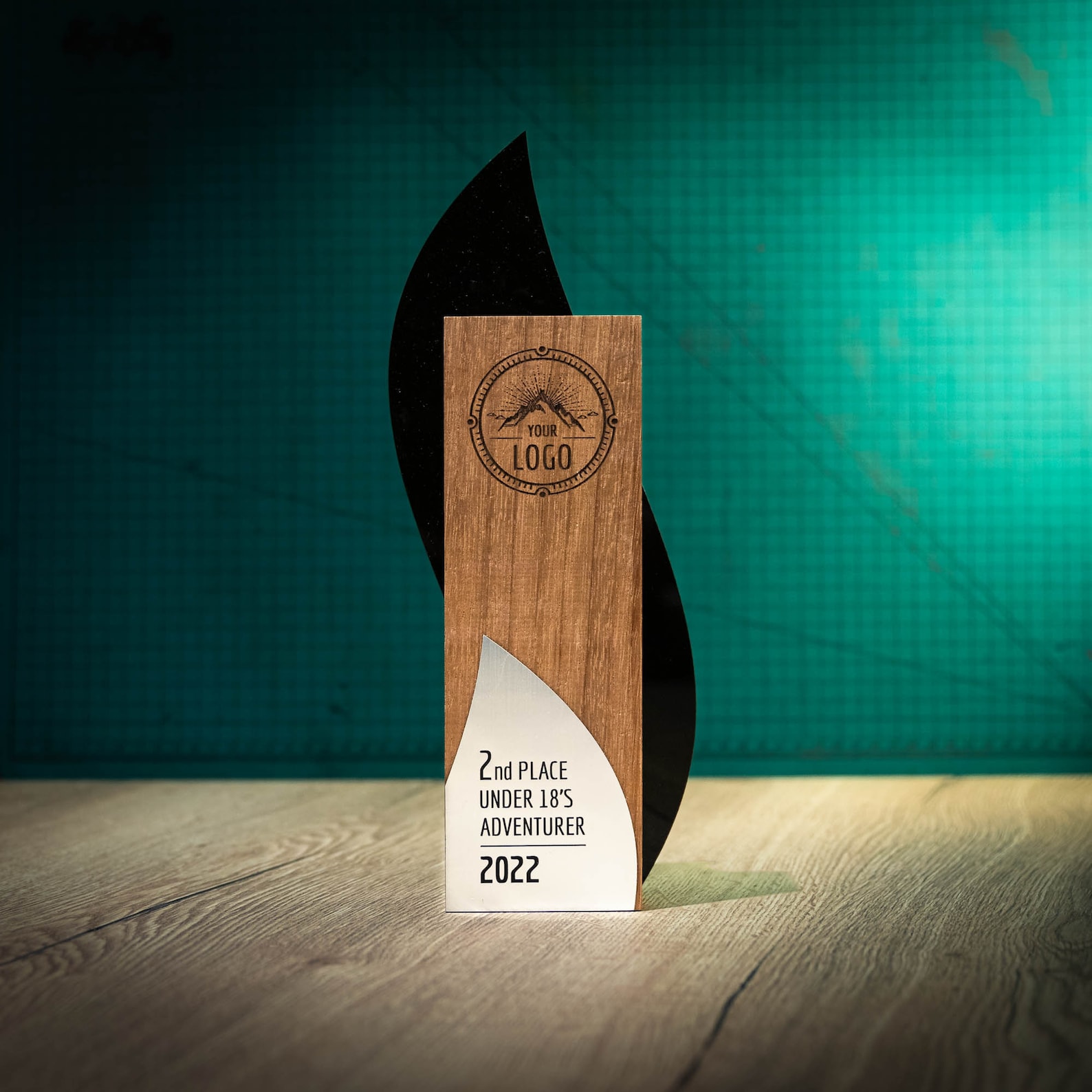 Personalised Wooden Trophy Flame Award Personalized Bespoke - Etsy