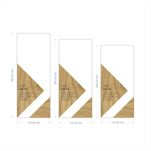 Personalised Wooden Acrylic APEX Trophy Award Personalized Bespoke ...