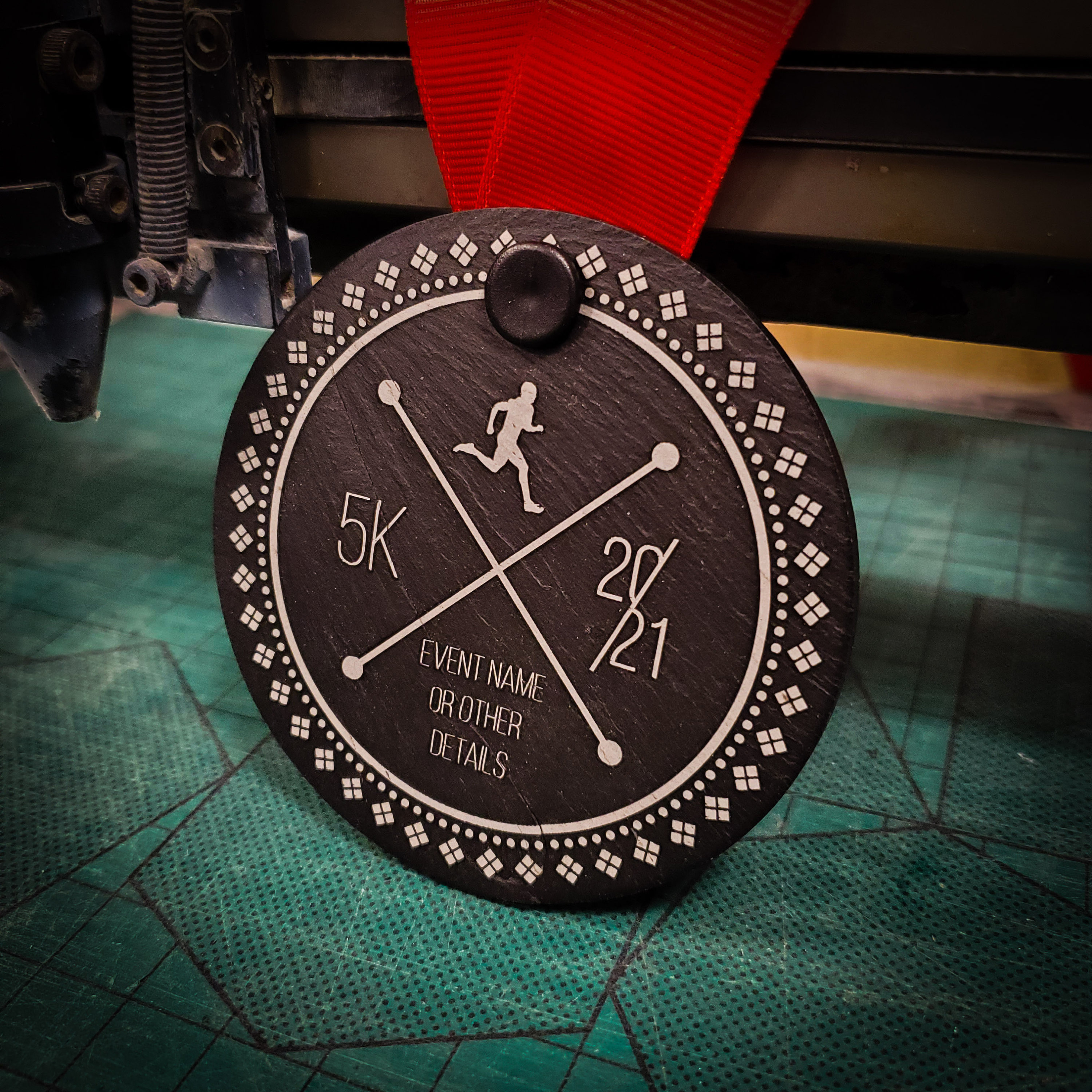 Personalised Welsh Slate Medal Design 11 Custom Medals Race | Etsy