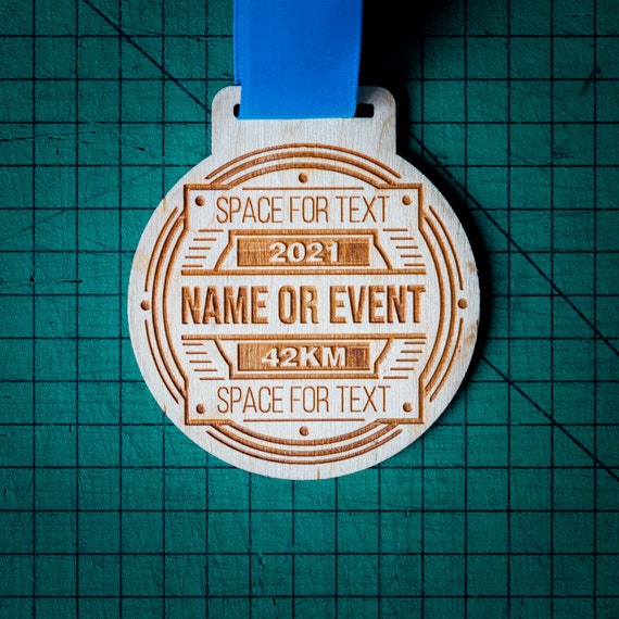 Personalised Wooden Medal Design 9 Sport Custom Medals Race | Etsy