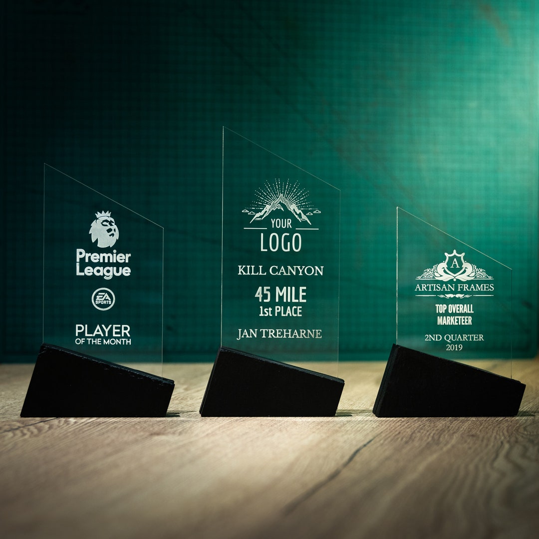 Personalised Trophy Slate Pinnacle Award Personalized Bespoke Design ...