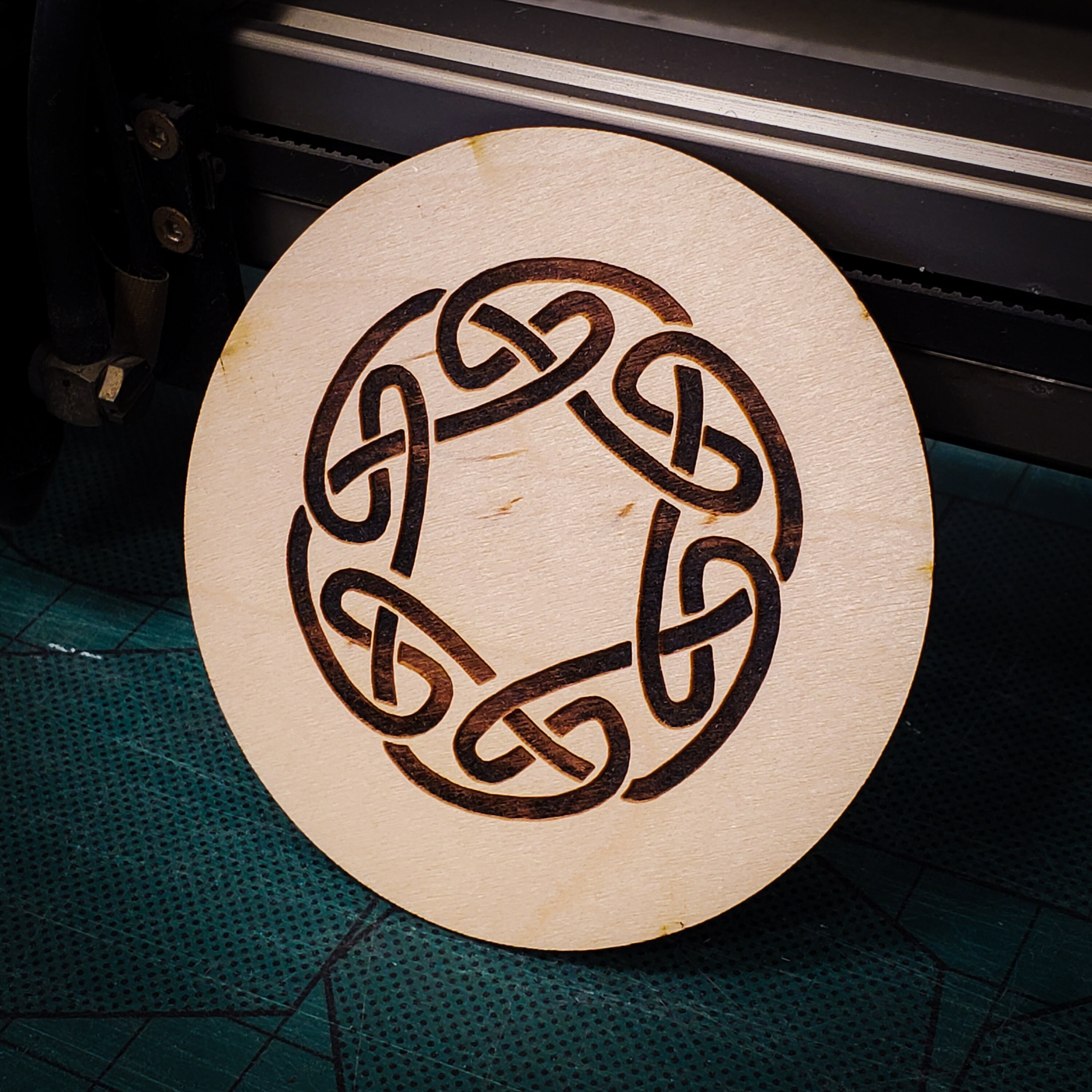 Wooden Coaster Celtic Knot Welsh Irish Traditional Pattern - Etsy