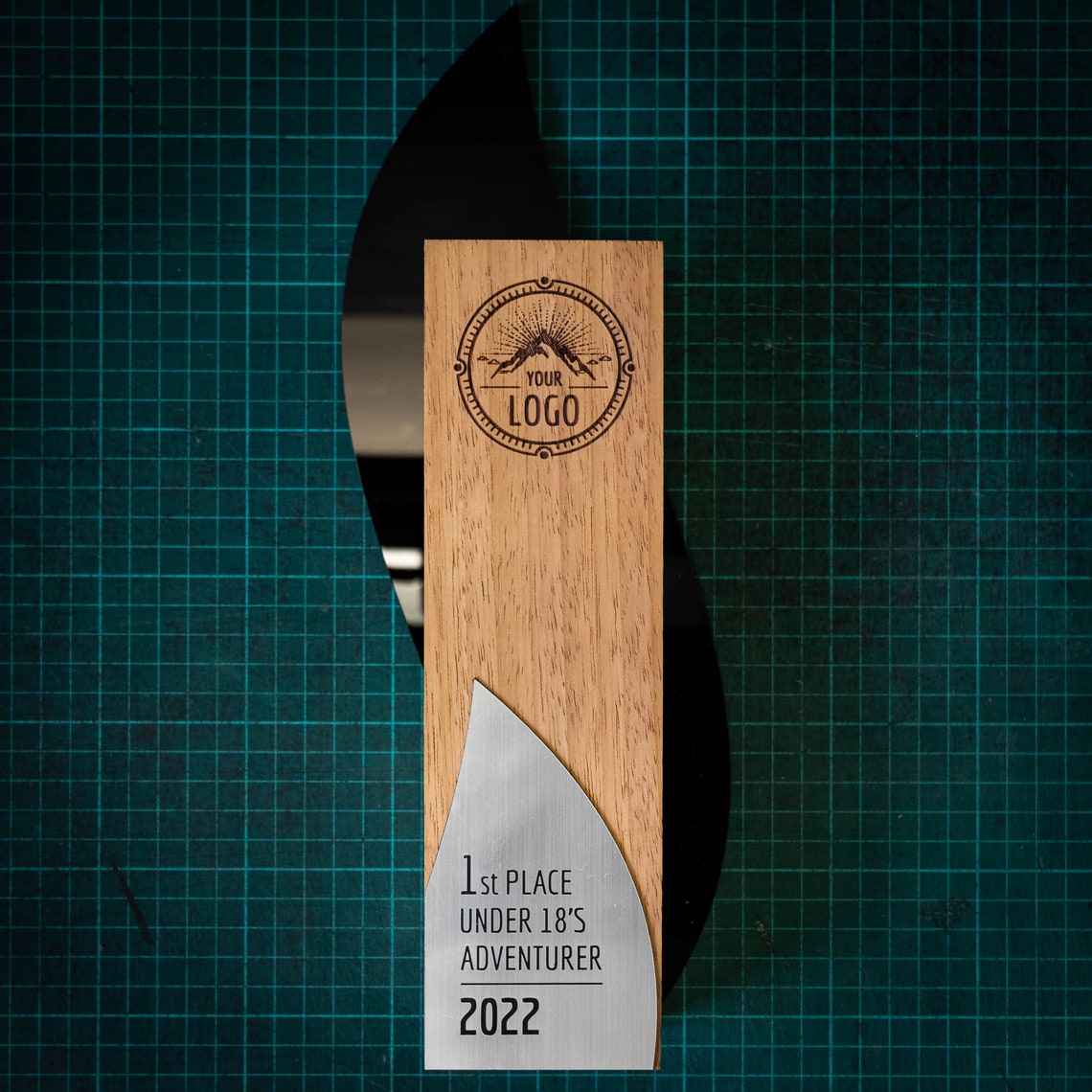 Personalised Wooden Trophy Flame Award Personalized Bespoke - Etsy UK