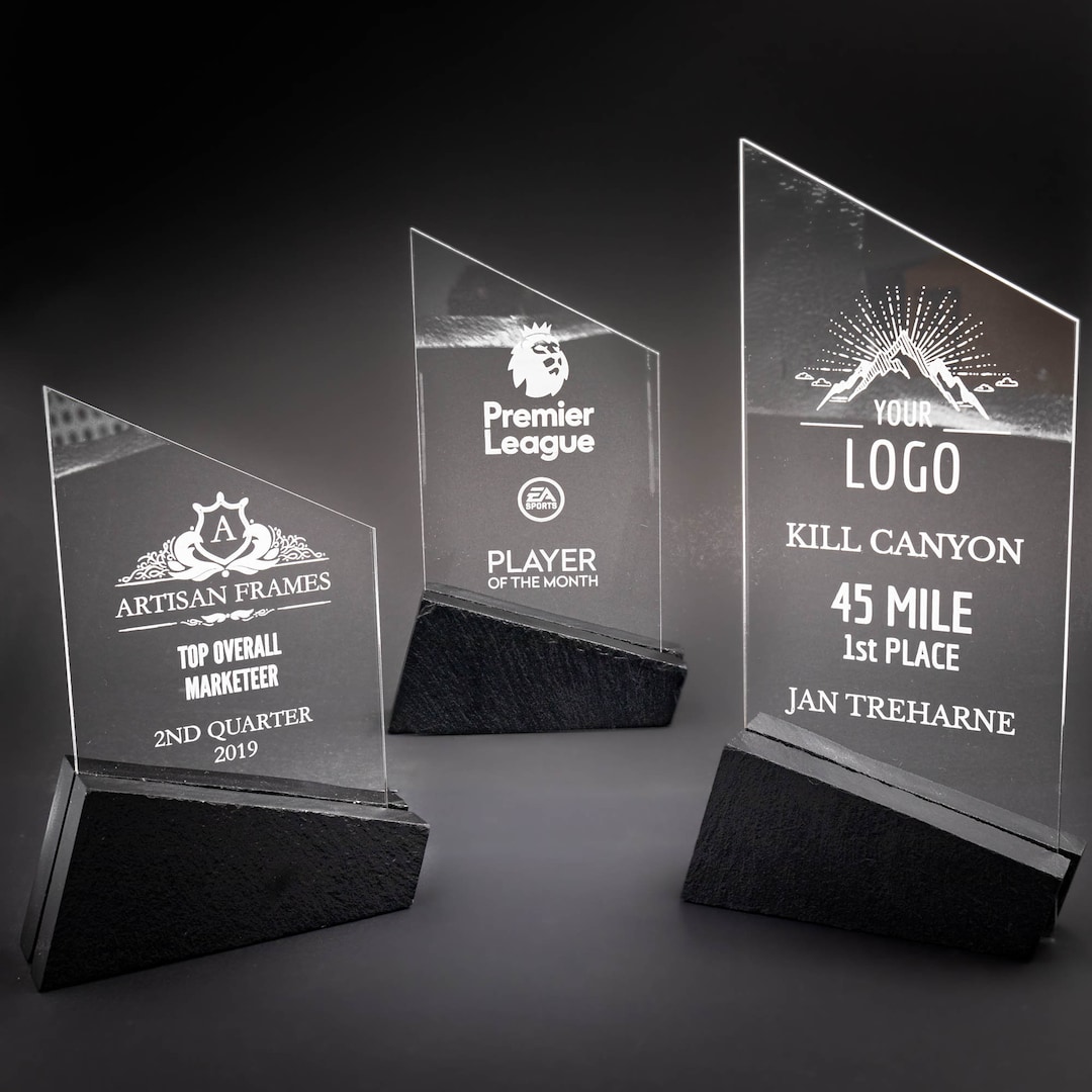 Trofeo personalizzato Slate Pinnacle Award Personalizzato - Etsy Italia
