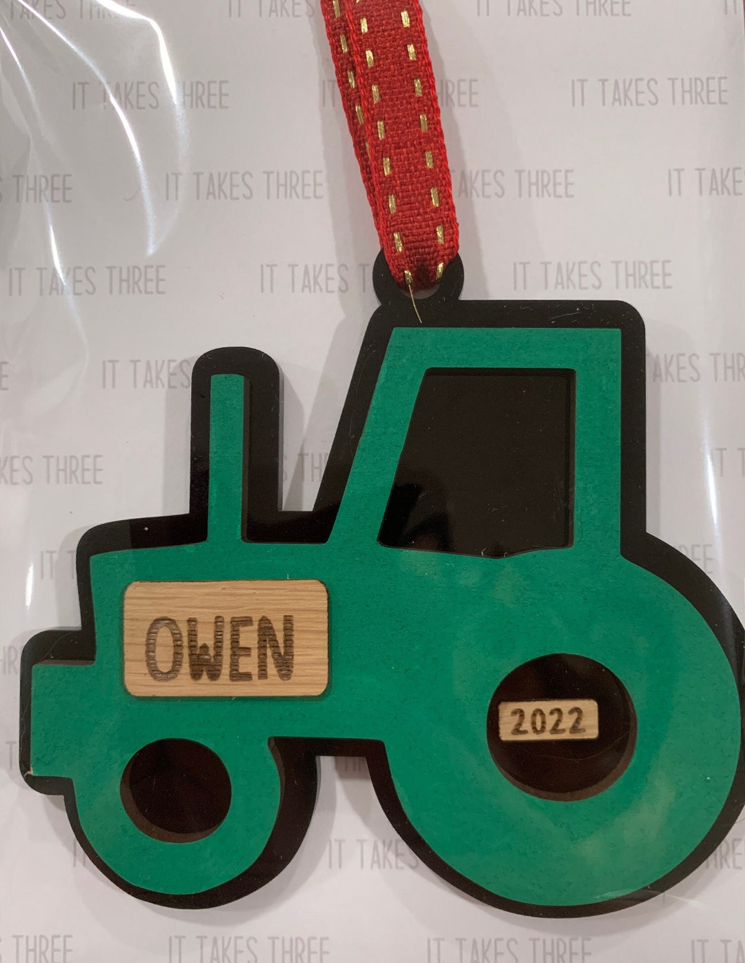 Tractor Name Ornament SVG File | Laser Cut File | Glowforge SVG ...