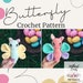 Mini Butterfly Crochet Pattern - Etsy