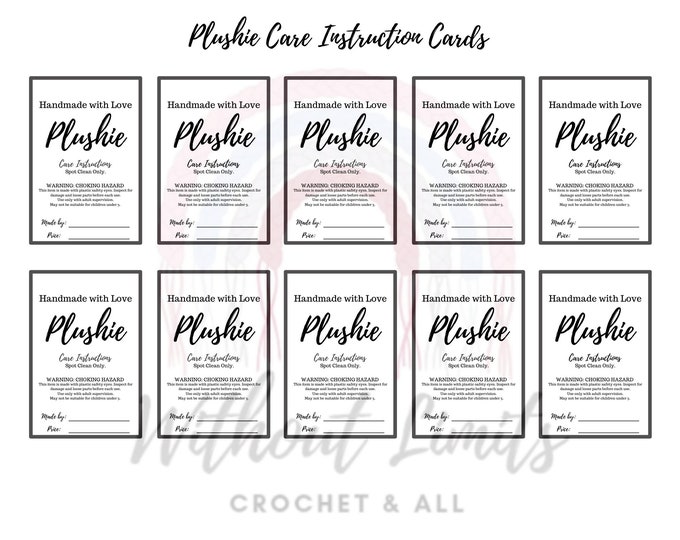 Crochet Care Card Crocheted With Love Care Card Printable - Etsy