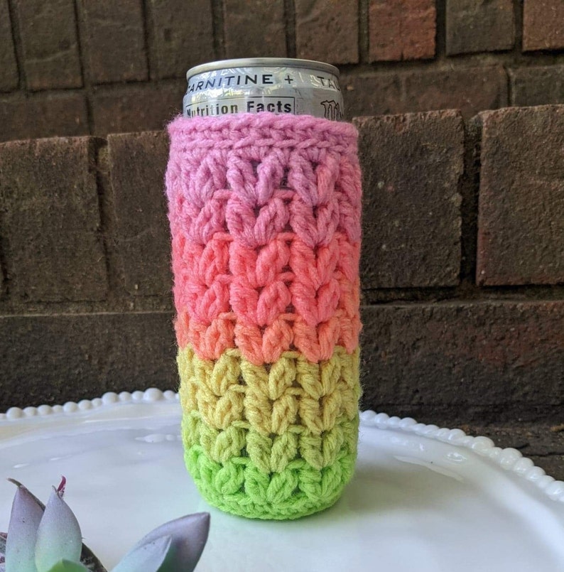 Slim Can Cozy Crochet Pattern - Etsy