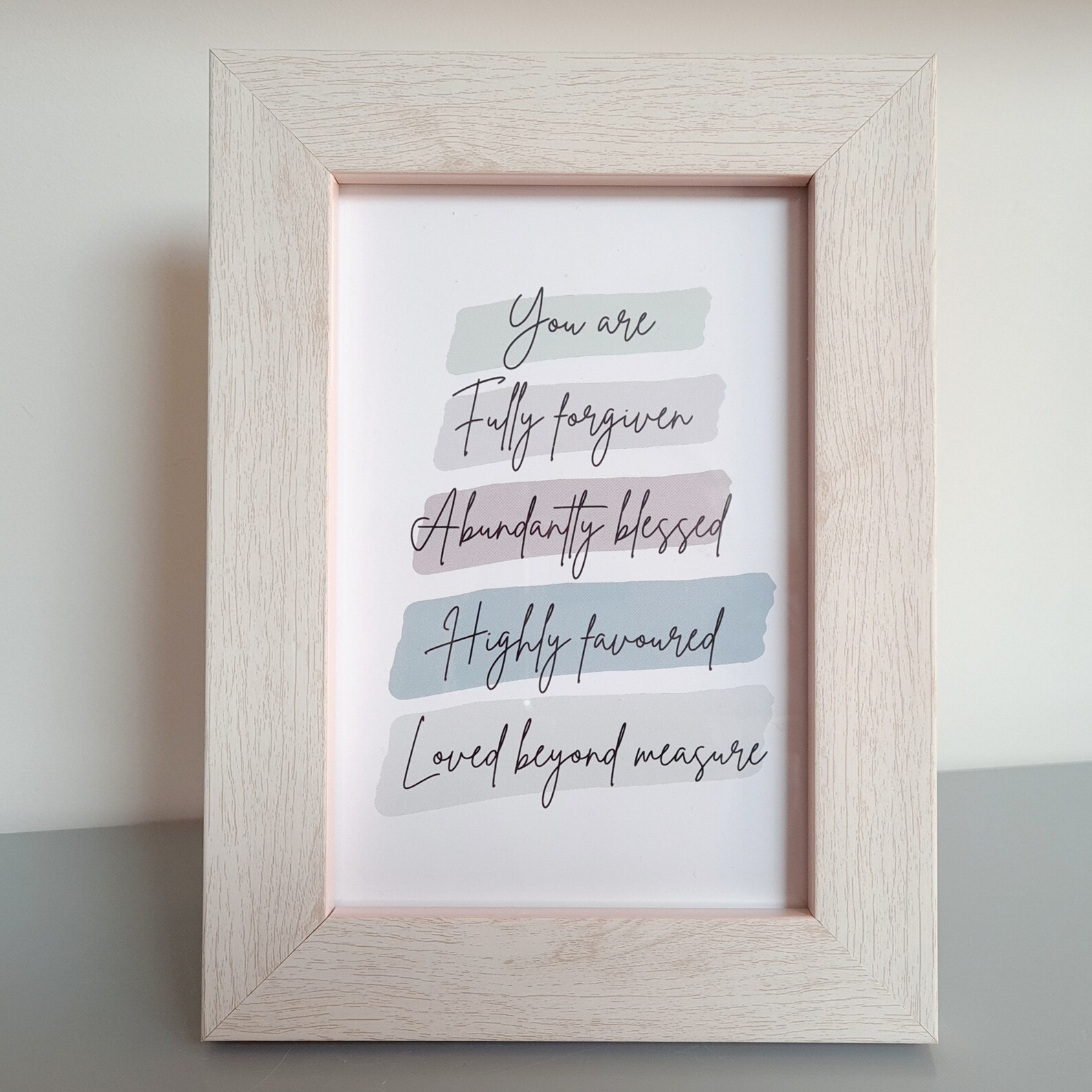 Framed Christian art print Framed Bible print Framed | Etsy