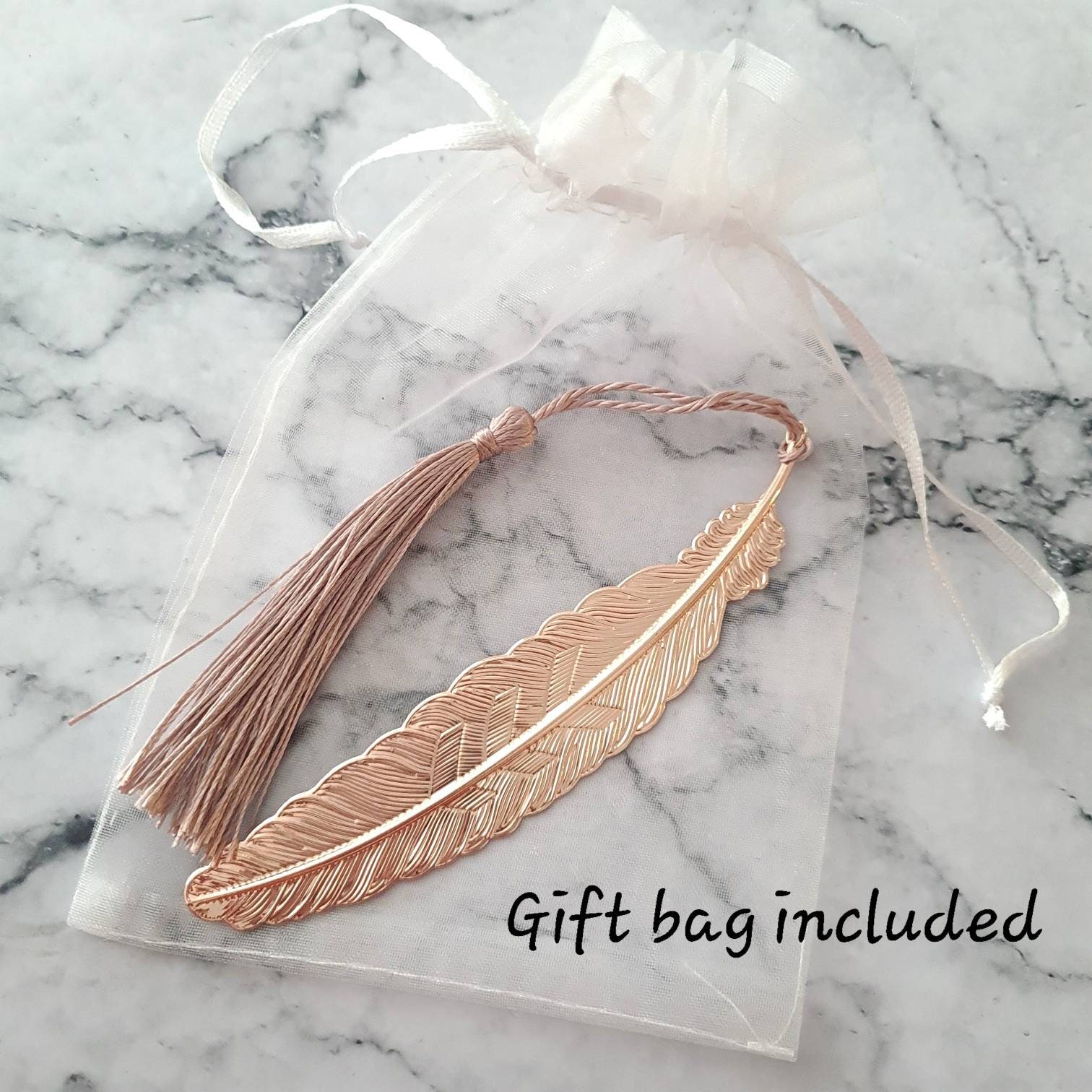 Metal Feather Bookmark Metal Bookmark Book Lover Gift - Etsy UK