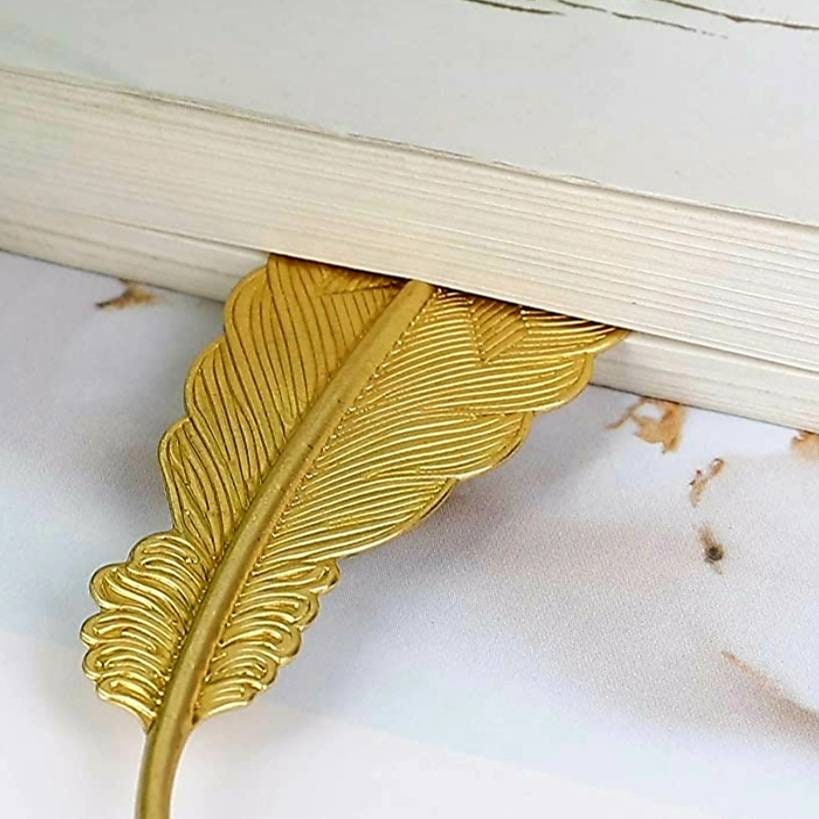 Metal Feather Bookmark Metal Bookmark Book Lover Gift - Etsy UK