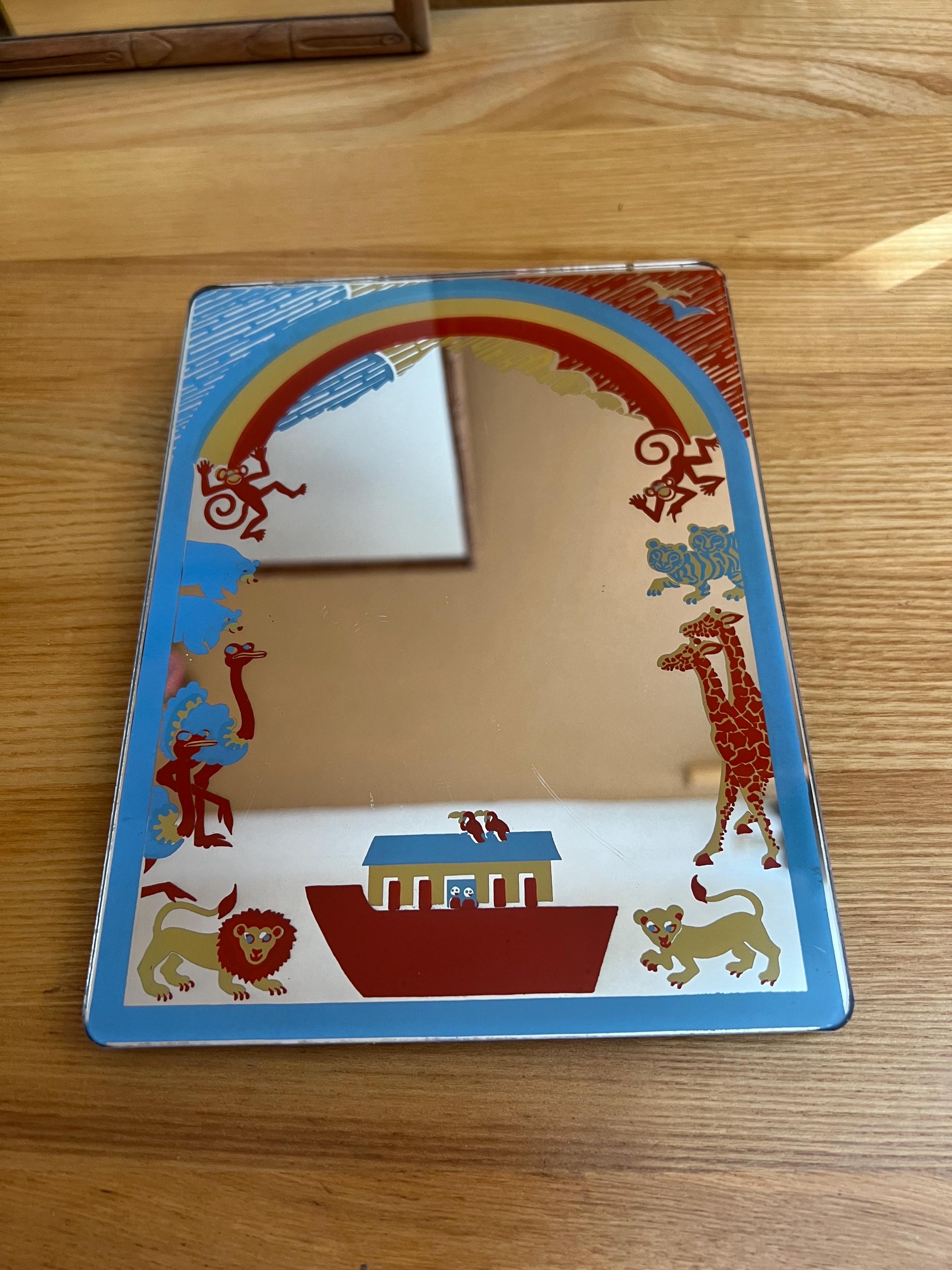 Vintage Children’s Noah’s Ark Mirror - Etsy UK