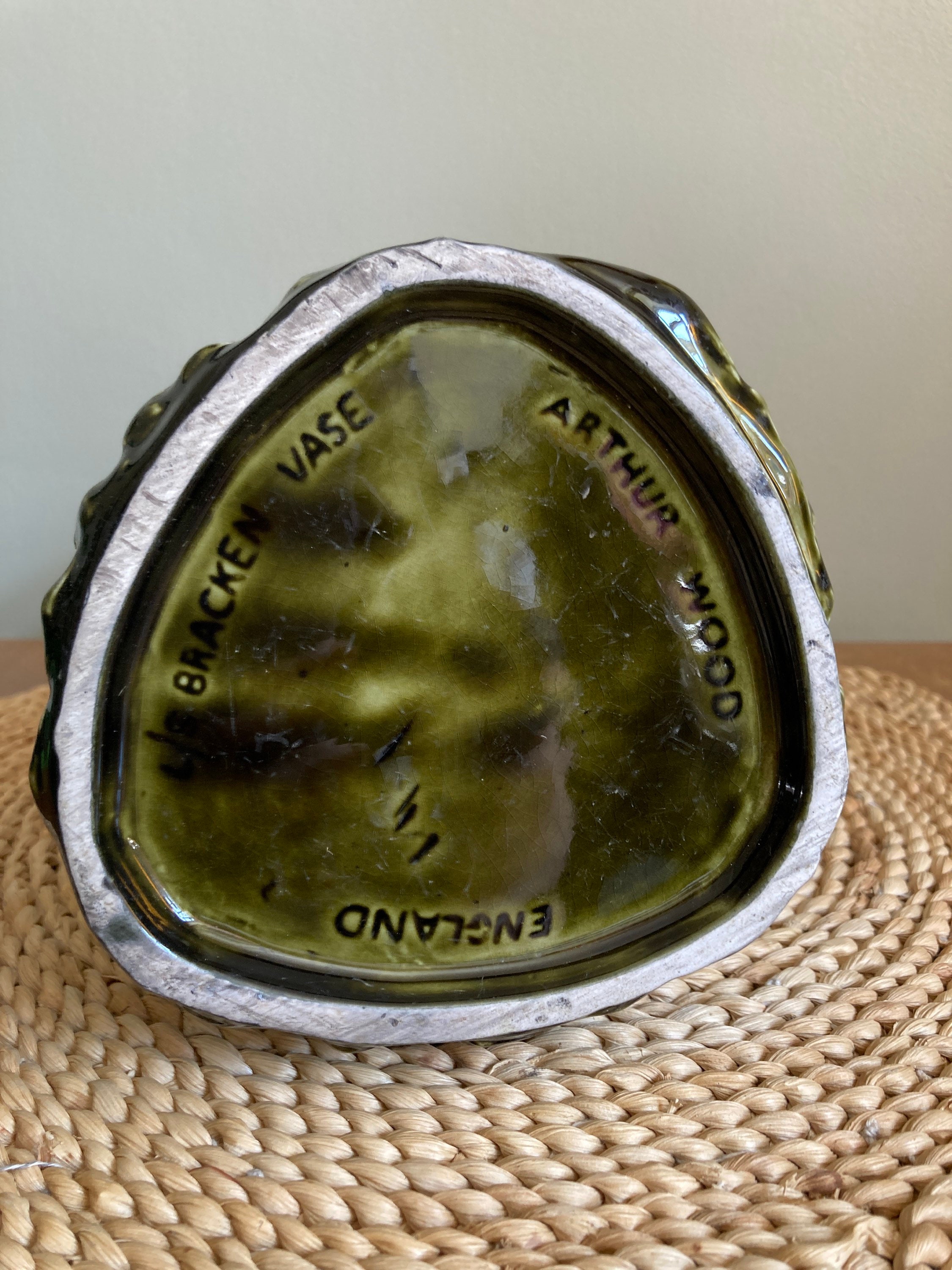 Vintage Arthur Wood Bracken Vase - Etsy UK