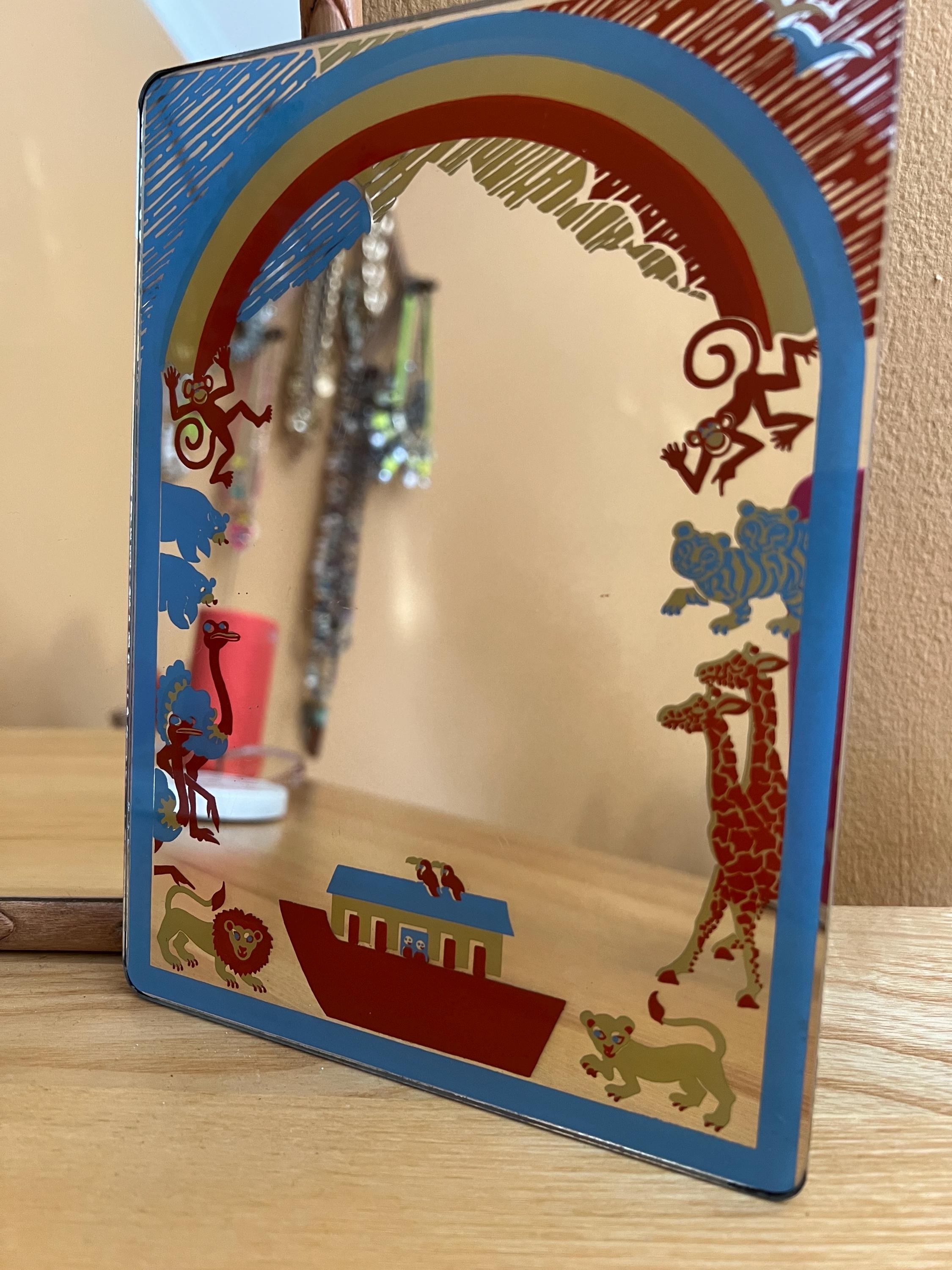 Vintage Children’s Noah’s Ark Mirror - Etsy UK