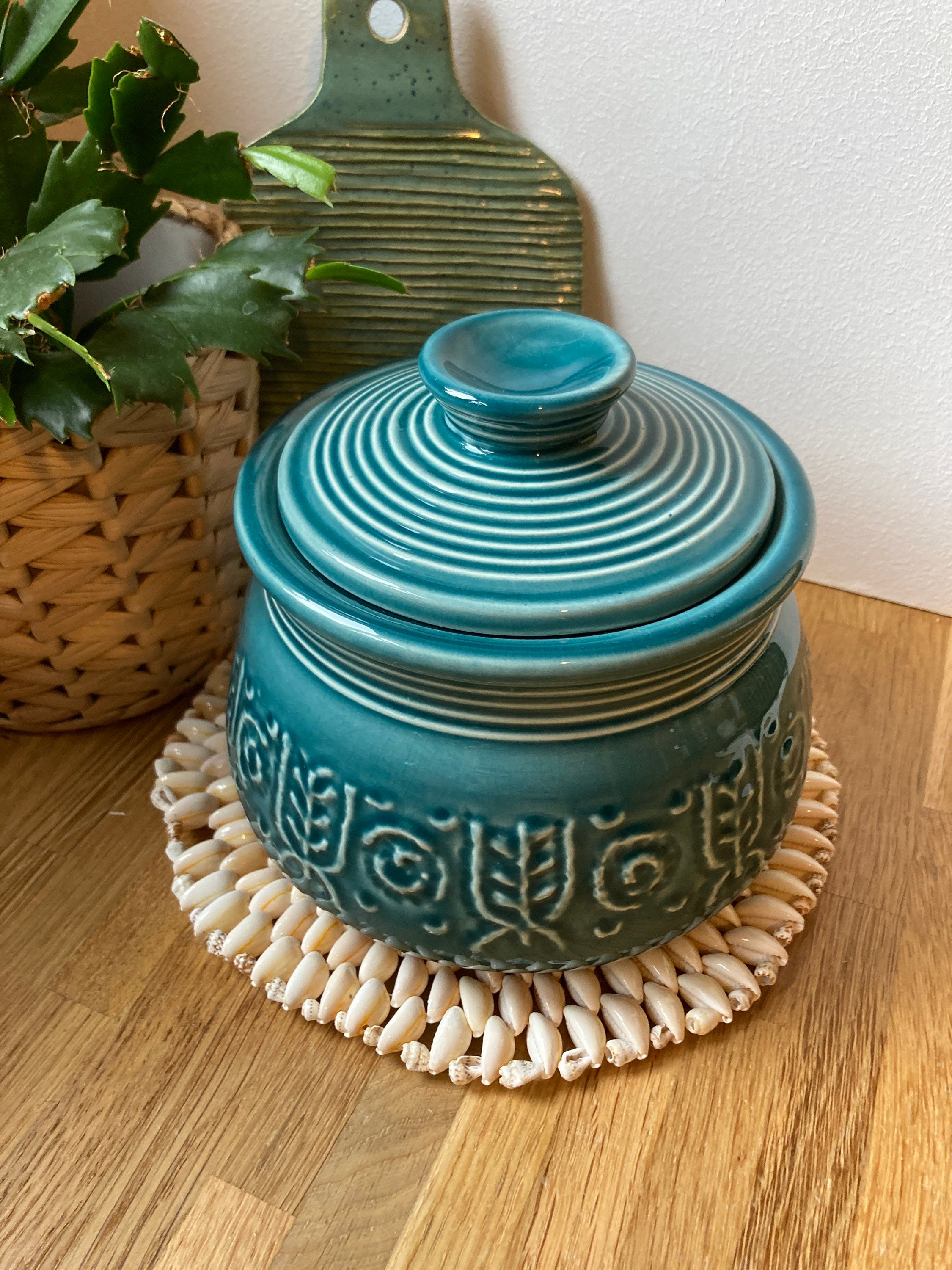 Vintage Crown Devon Vase Pottery Blue Bowl Casserole Dish Blue - Etsy UK