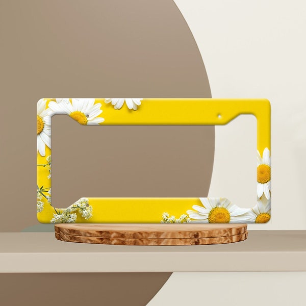Daisy License Plates Frame - Etsy