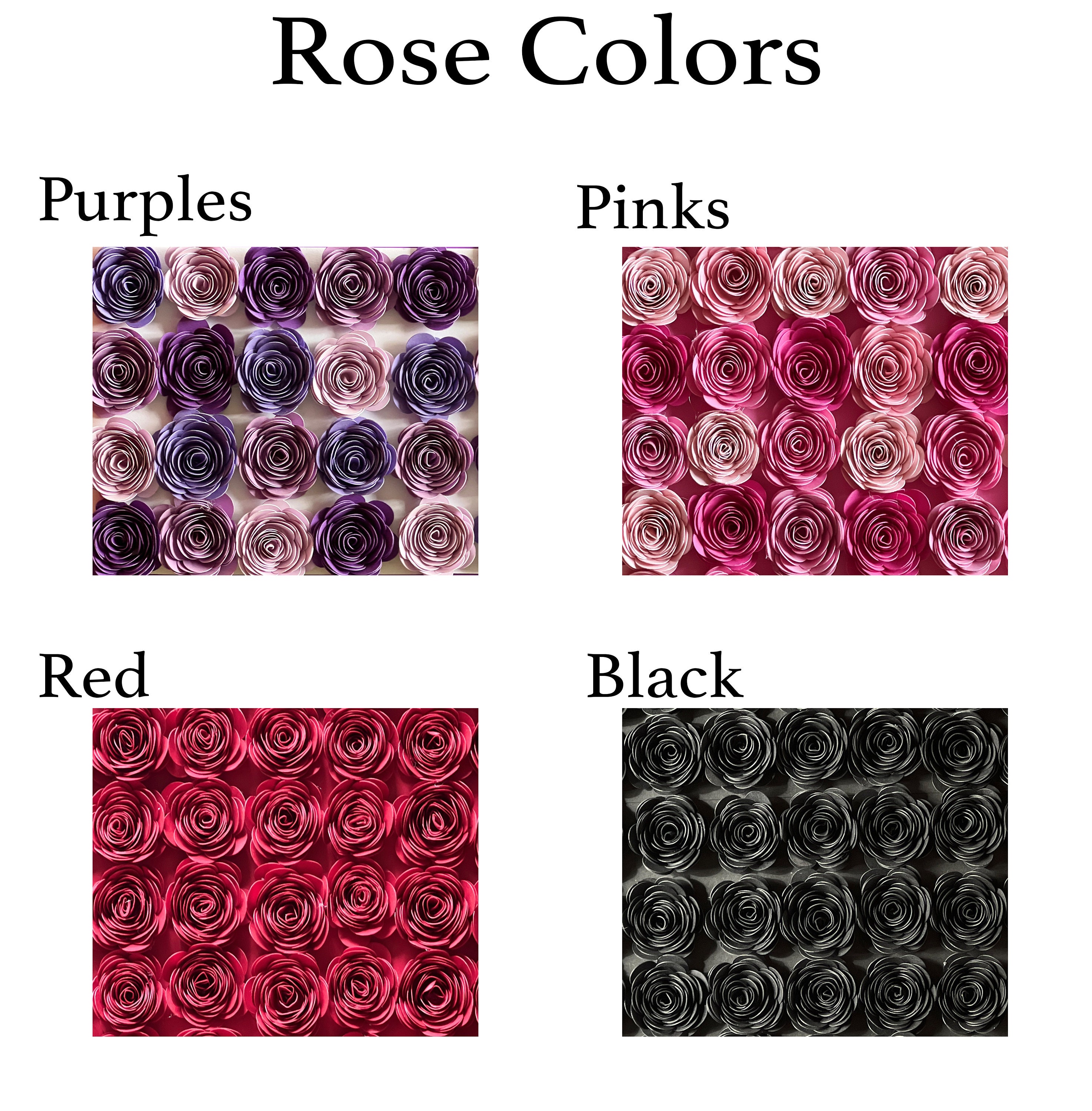 Personalized Shadow Box With Paper Roses for Mother's Day - Etsy