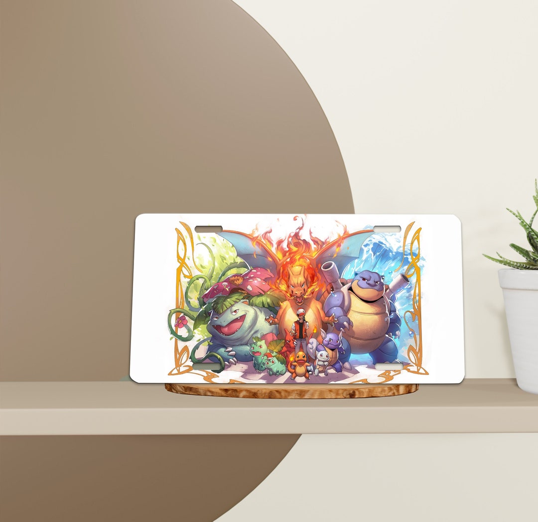 Anime Characters Printed License Plates, Pokémon Printed Front License ...