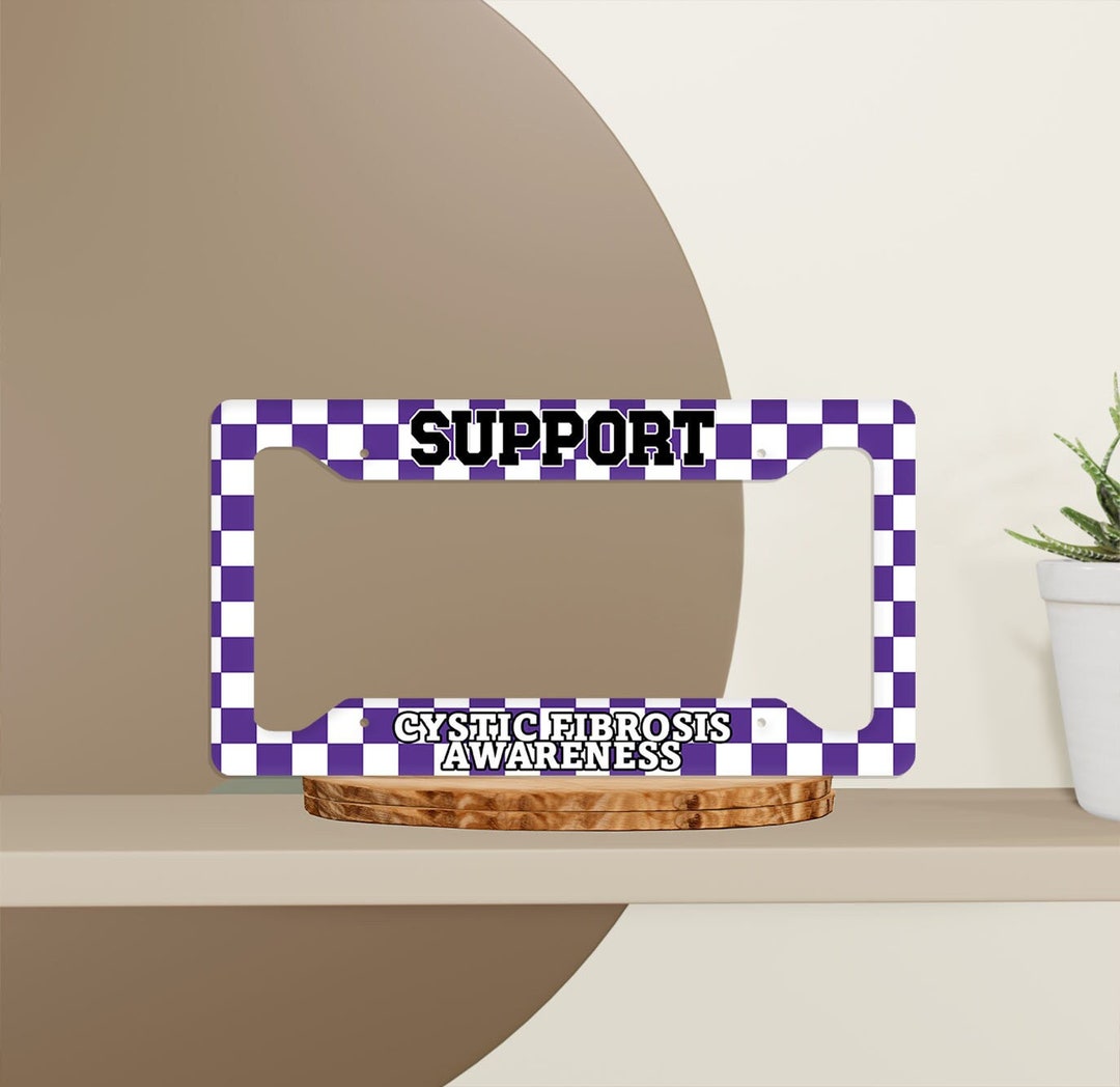 Cystic Fibrosis Support License Frame, Cystic Fibrosis Awareness ...