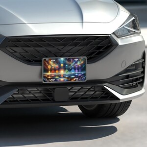 7 Chakras Reiki Printed License Plates, Meditation Lover License Plates ...