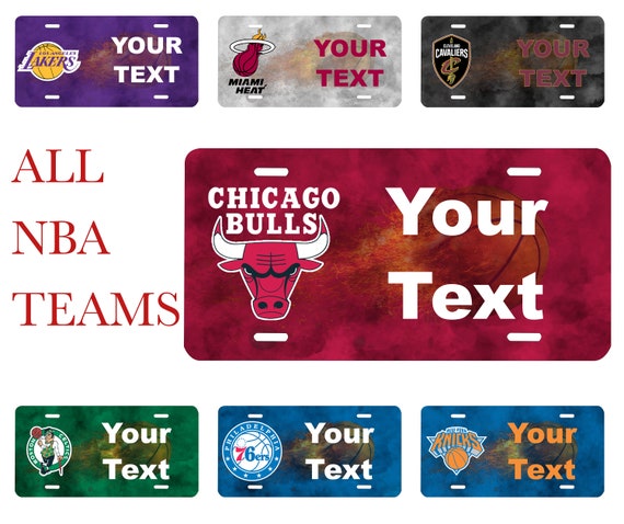 Personalization NBA Teams License Plate Custom NBA Fan Front - Etsy