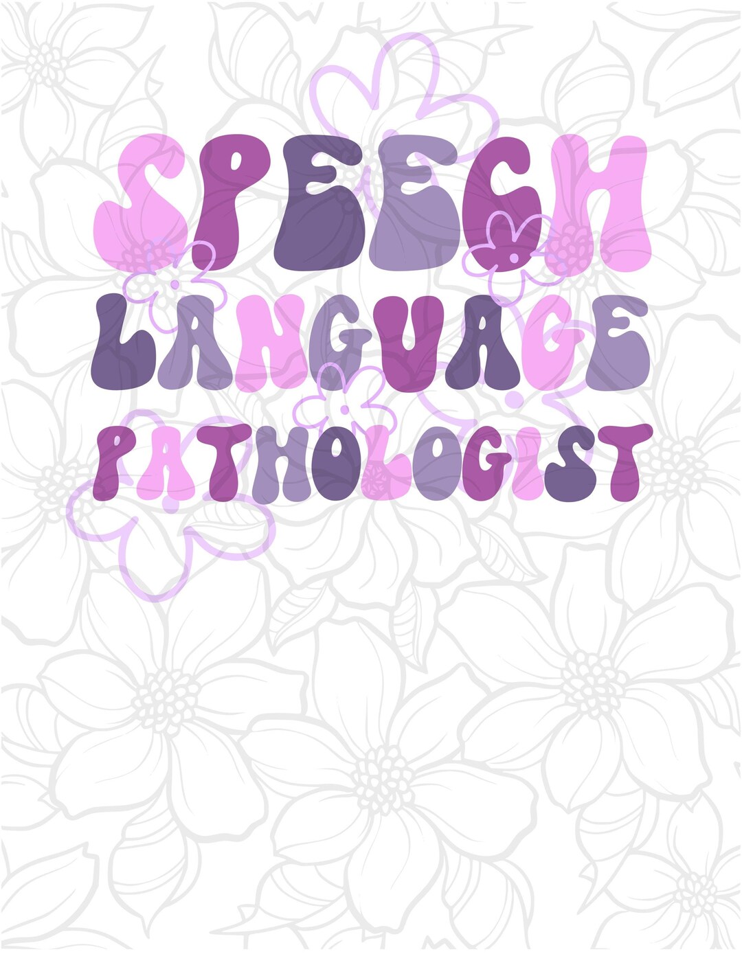 SLP Groovy PNG Speech-language Pathologist Png Retro Design Special ...