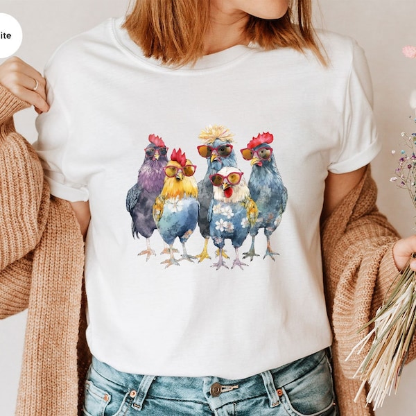 Chicken Graphic Shirt - Etsy
