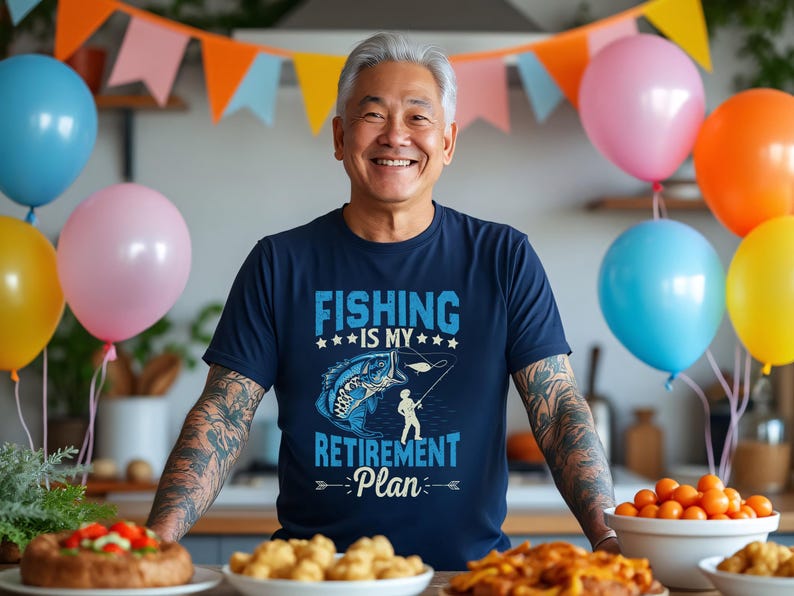 Fishing Retirement Plan Shirt, Humorous Fishing Graphic Unisex Shirt ...