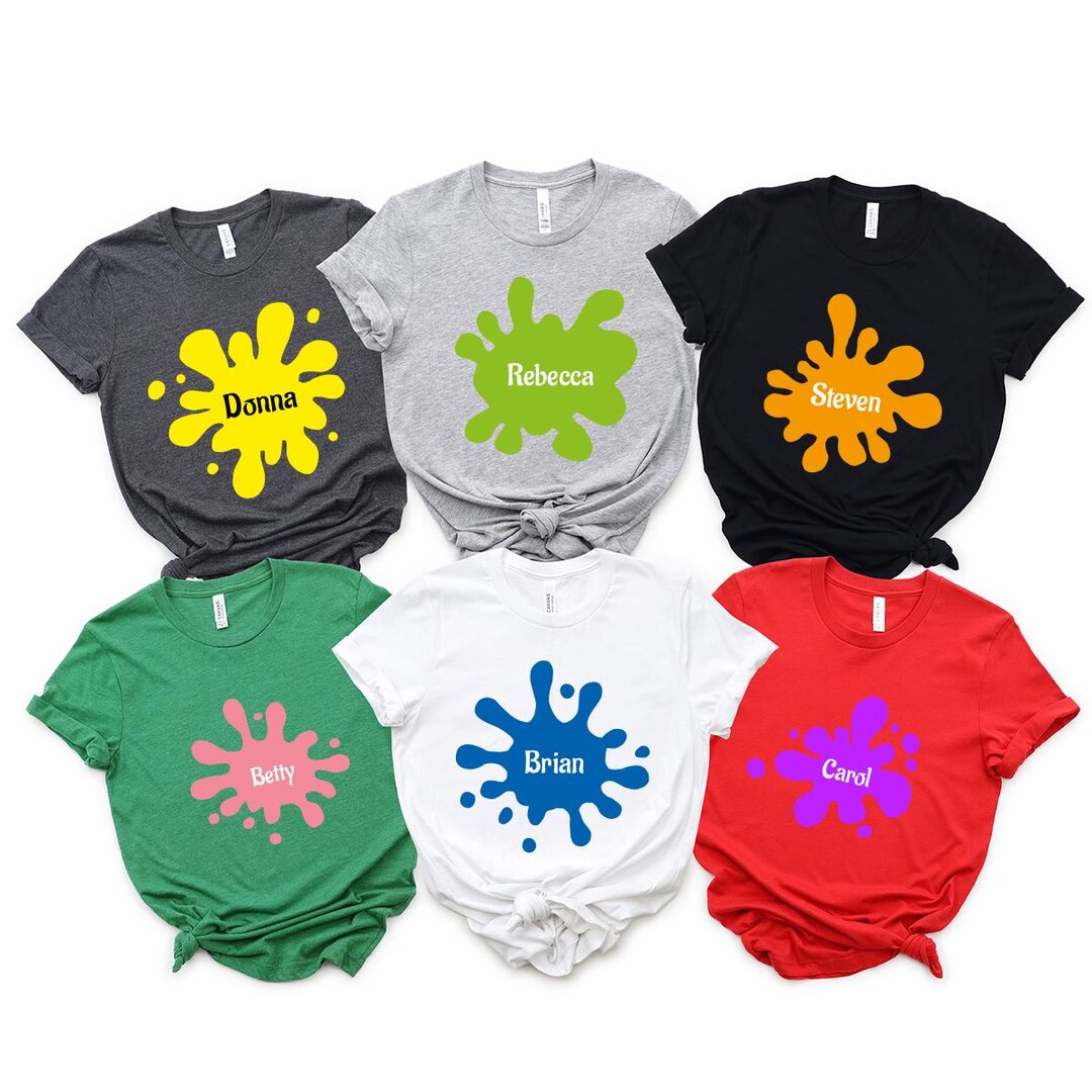 Custom Paint Splatter T-shirts, Personalized Gifts, Customizable Kids ...