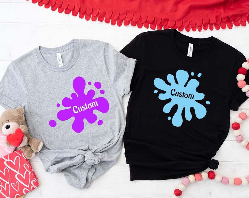 Custom Paint Splatter T-shirts Personalized Gifts - Etsy