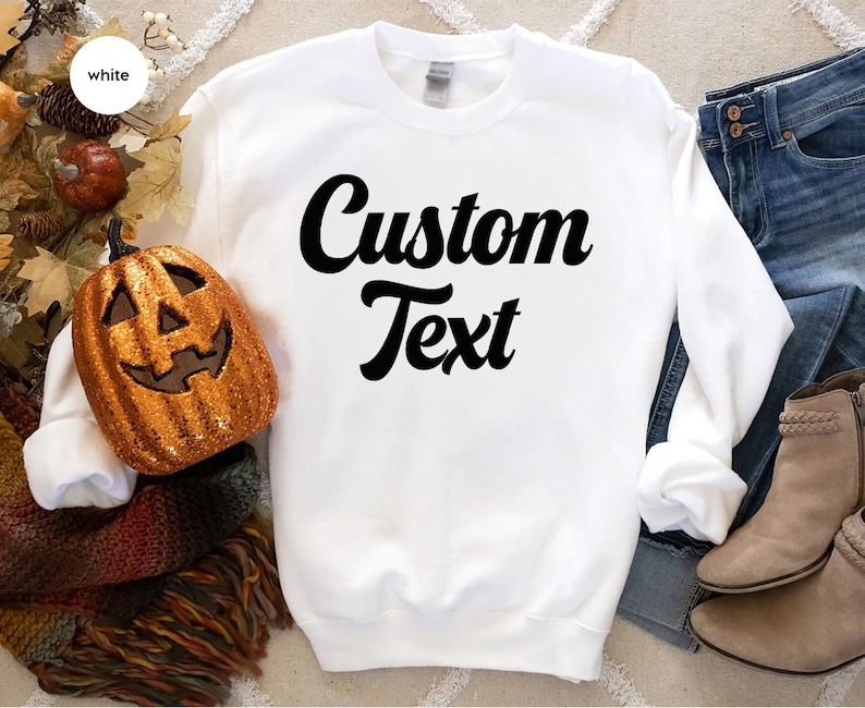 Personalized Crewneck Sweatshirt Custom Sweaters Customized - Etsy