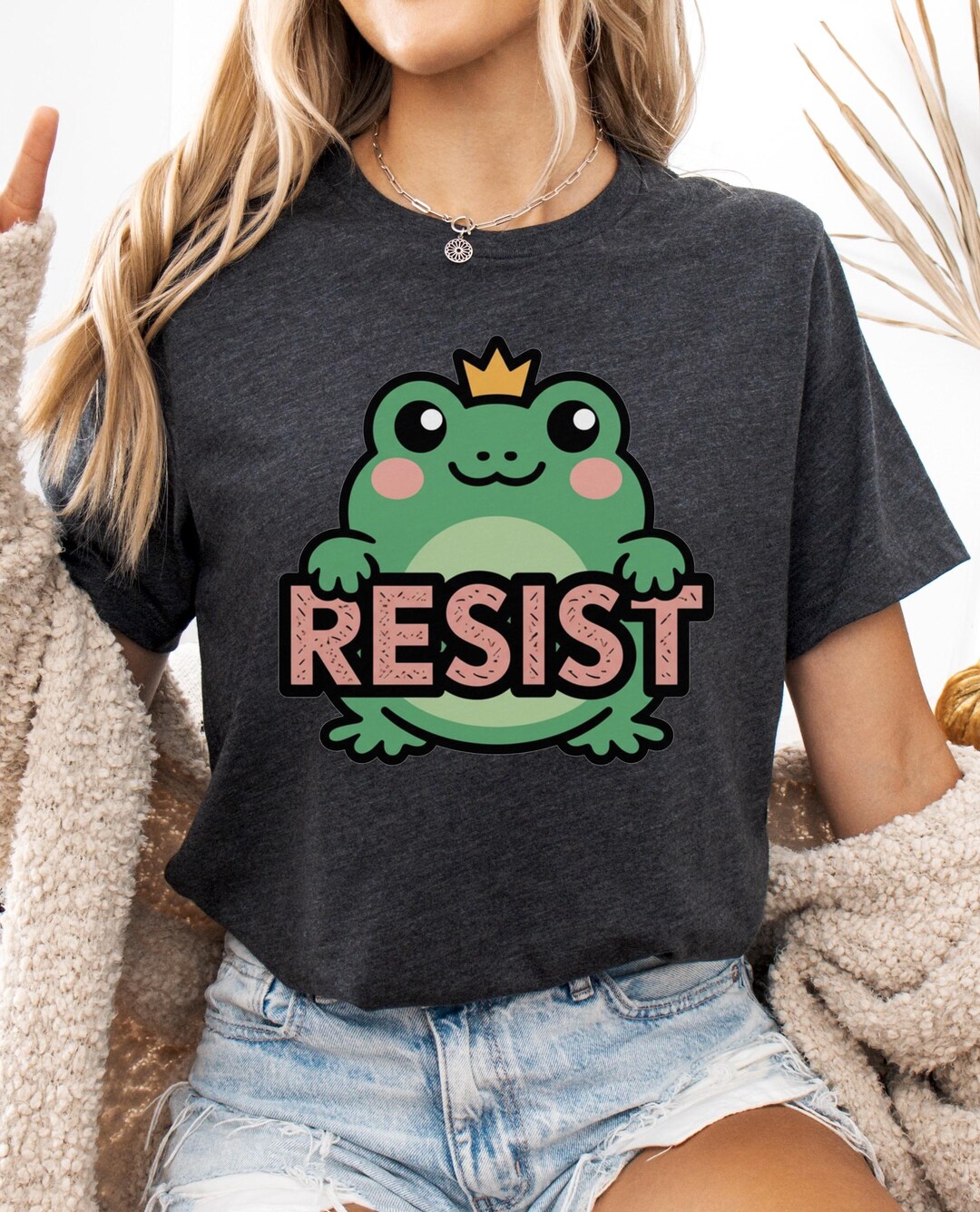 Frog Protest Shirt, Anti Fascism Graphic Tee, Activist Political Shirt ...