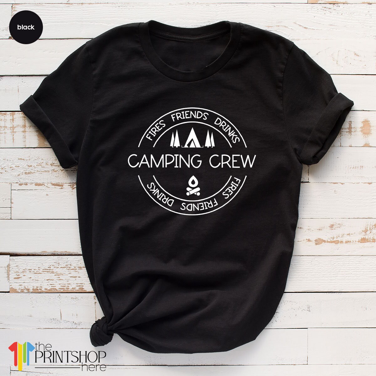Camping Crew Tshirt Camp Crew Shirts Family Camping Shirt - Etsy