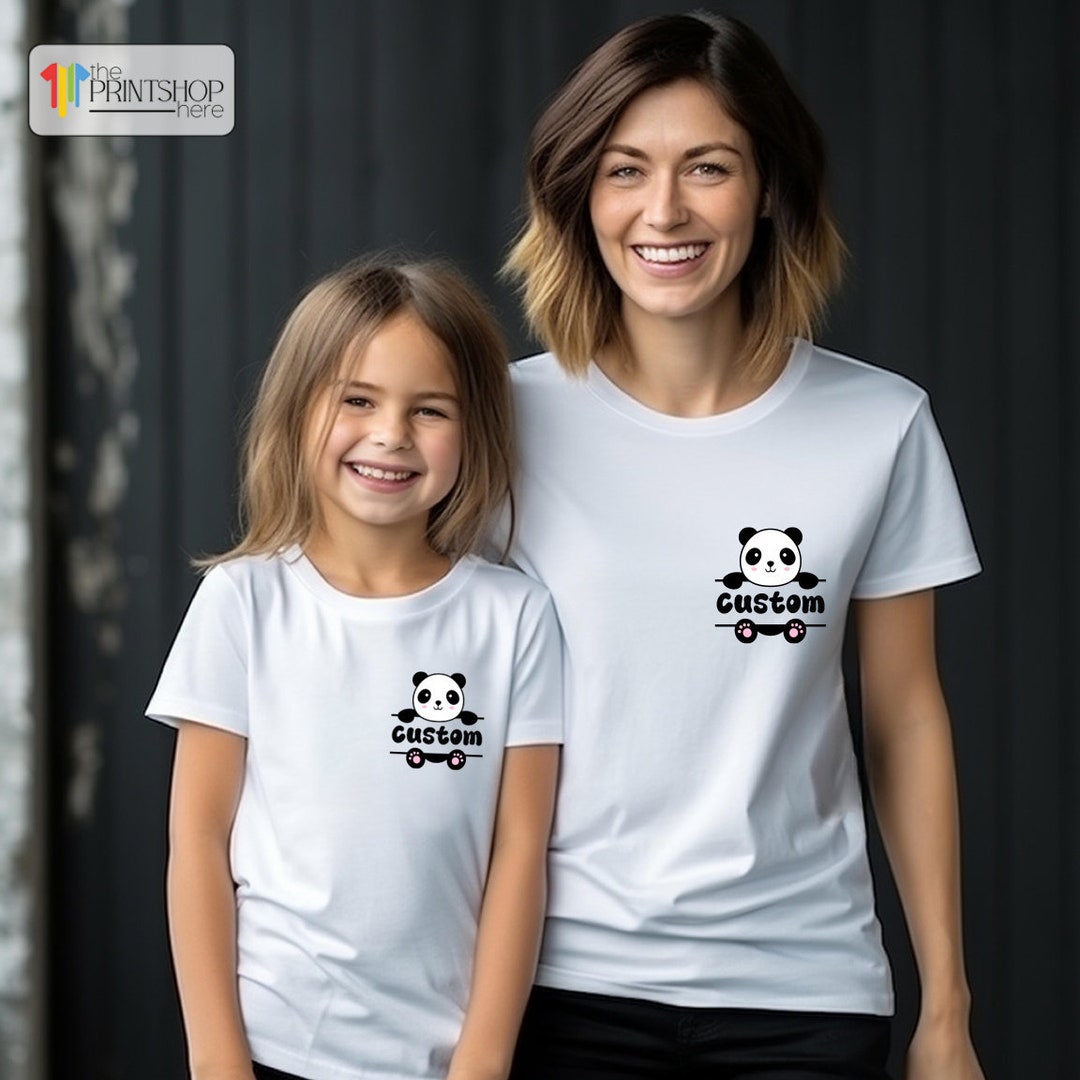 Panda Gifts, Pocket Panda Shirt, Custom Panda Tee, Personalized Panda ...