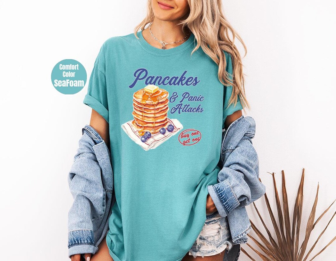 Comfort Colors® Pancakes Shirt, Funny Breakfast Shirt, Food Lover Tee ...