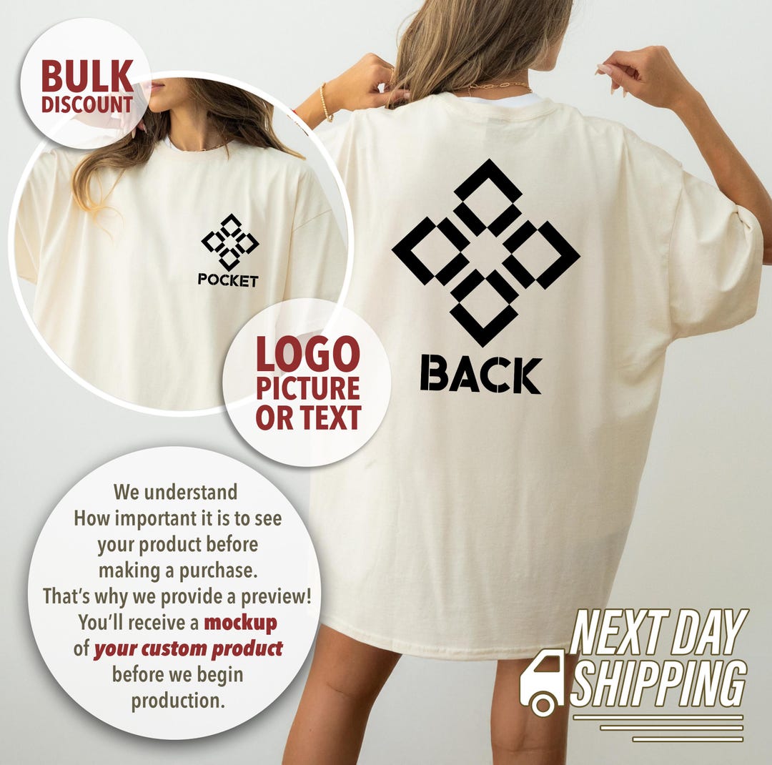 Custom Logo Pocket Shirt, Personalized Business T-shirt, Company ...