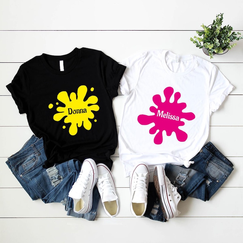 Custom Paint Splatter T-shirts, Personalized Gifts, Customizable Kids ...