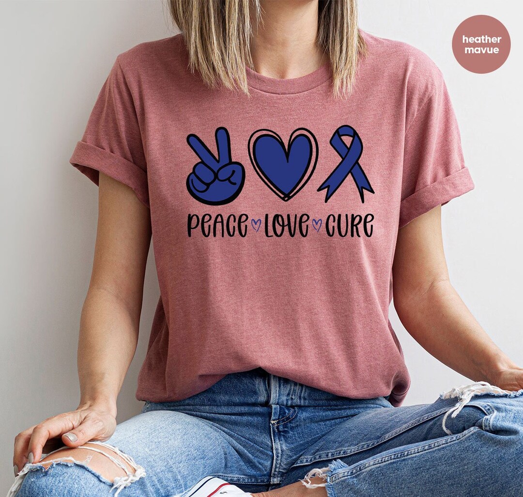 Colon Cancer Shirt, Cancer Support Shirt, Cancer Survivor Gift ...