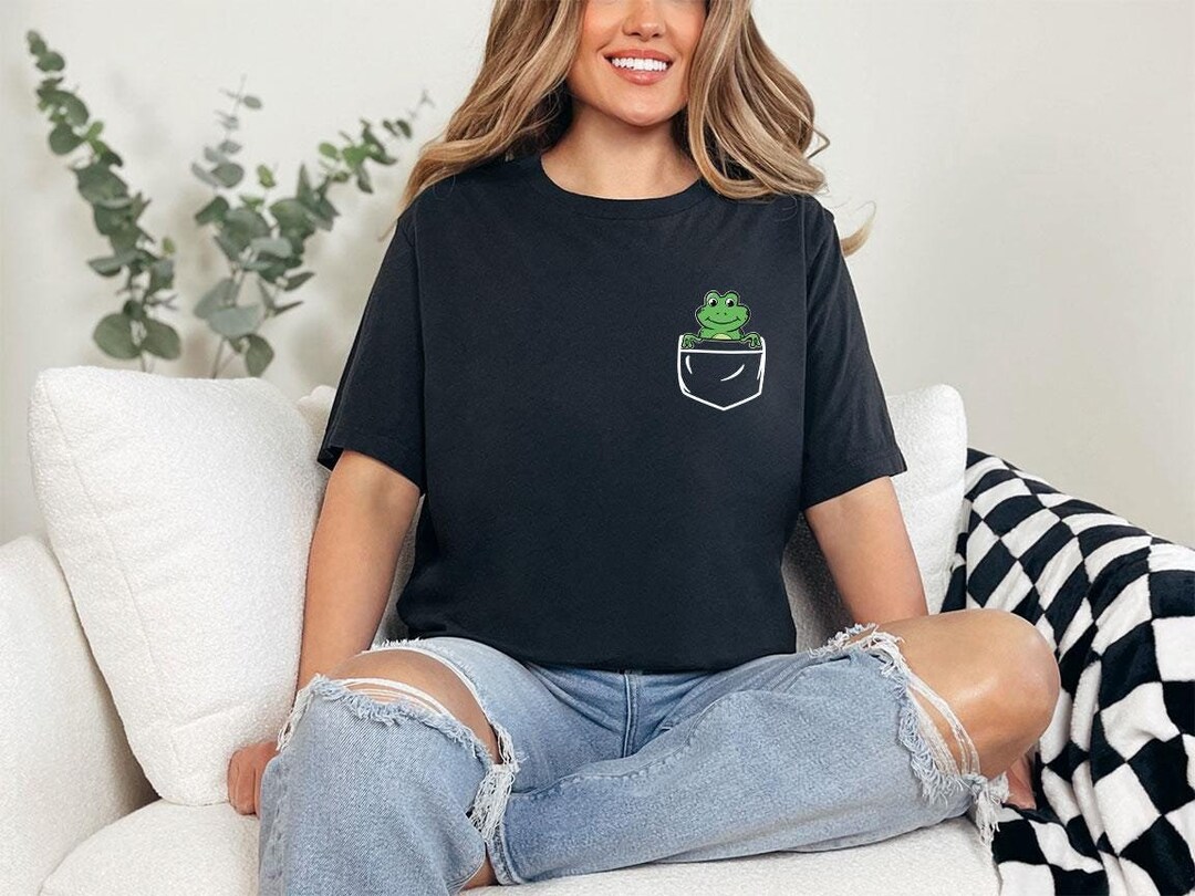 Pocket Frog Shirt, Funny Frog T-shirts, Cute Frog Shirts, Frog Lover ...