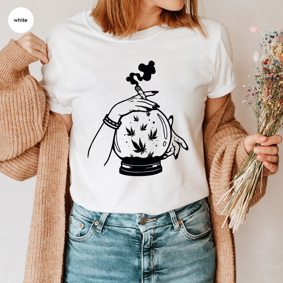 Cannabis Shirt Stoner Girl T-shirt 420 Sweatshirt Pothead - Etsy