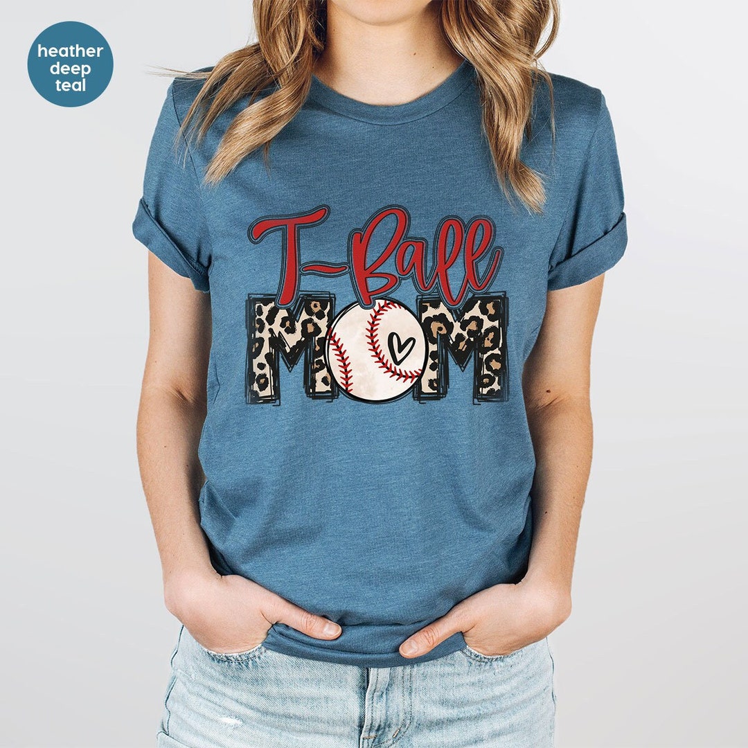 T Ball Mom Shirt, Tball Gifts for Mom, Mom Gifts, Leopard Print T Ball ...