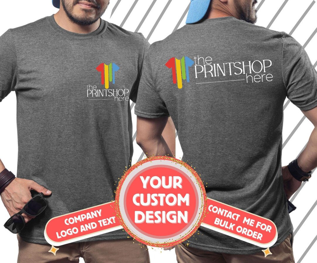 Custom Logo Design Shirt, Personalized Gifts, Business Logo T-shirt ...