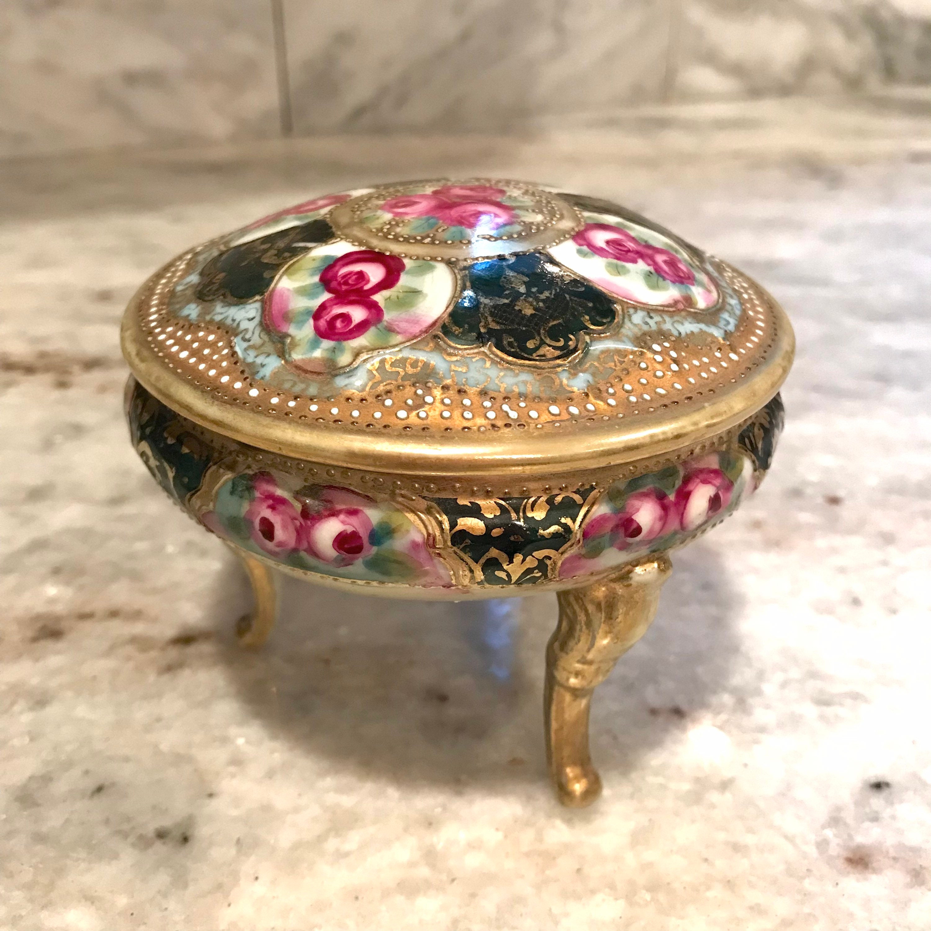 Vintage Nippon Hand Painted Porcelain Dish Small Elegant - Etsy