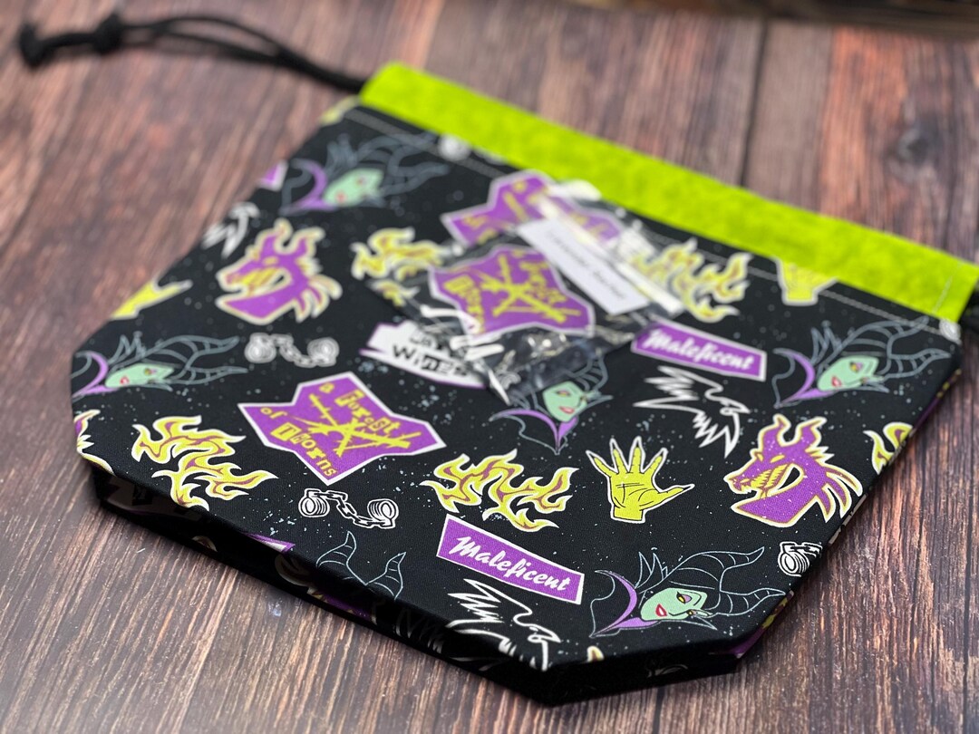 Maleficent Project Bag -approx 10x10 - Etsy